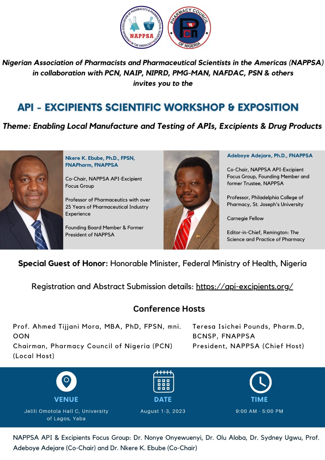 API-EXCIPIENTS SCIENTIFIC WORKSHOP & EXPOSITION - Faculty of ...